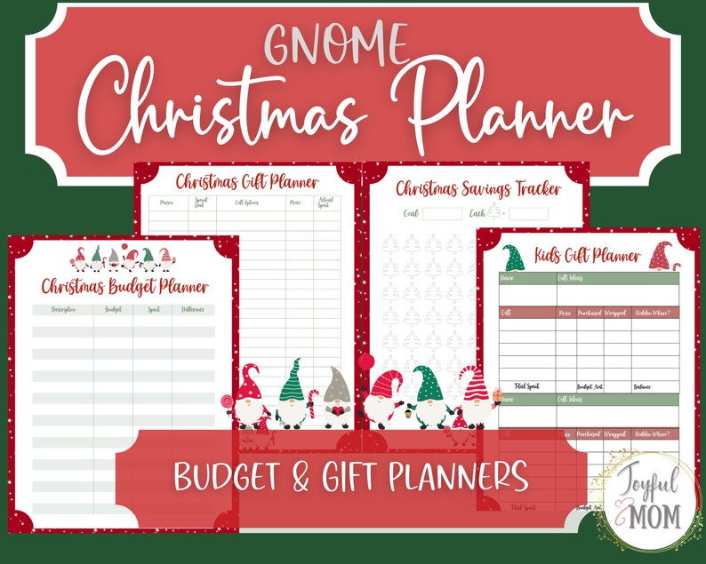 Gnome Christmas Planner Printable | Printable Christmas Planner ...