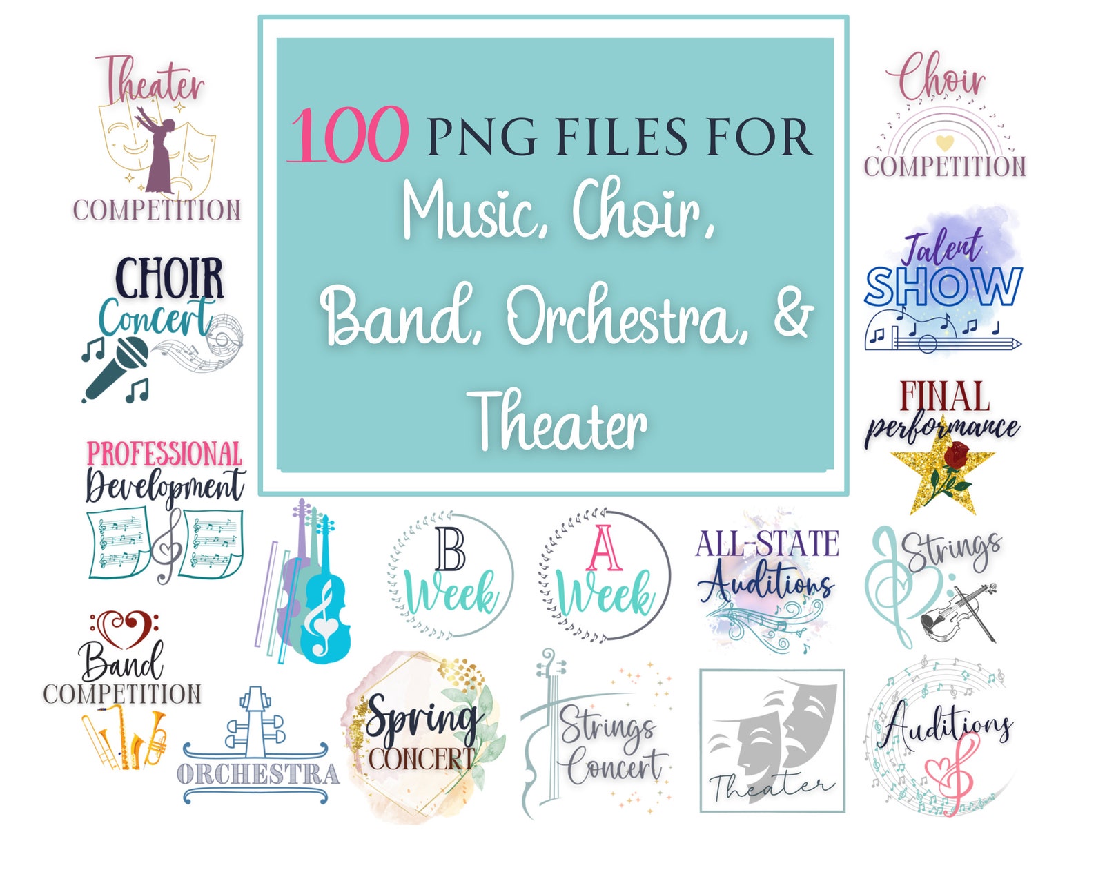 Music Teacher Digital Planner Stickers| Digital Stickers for Teacher ...