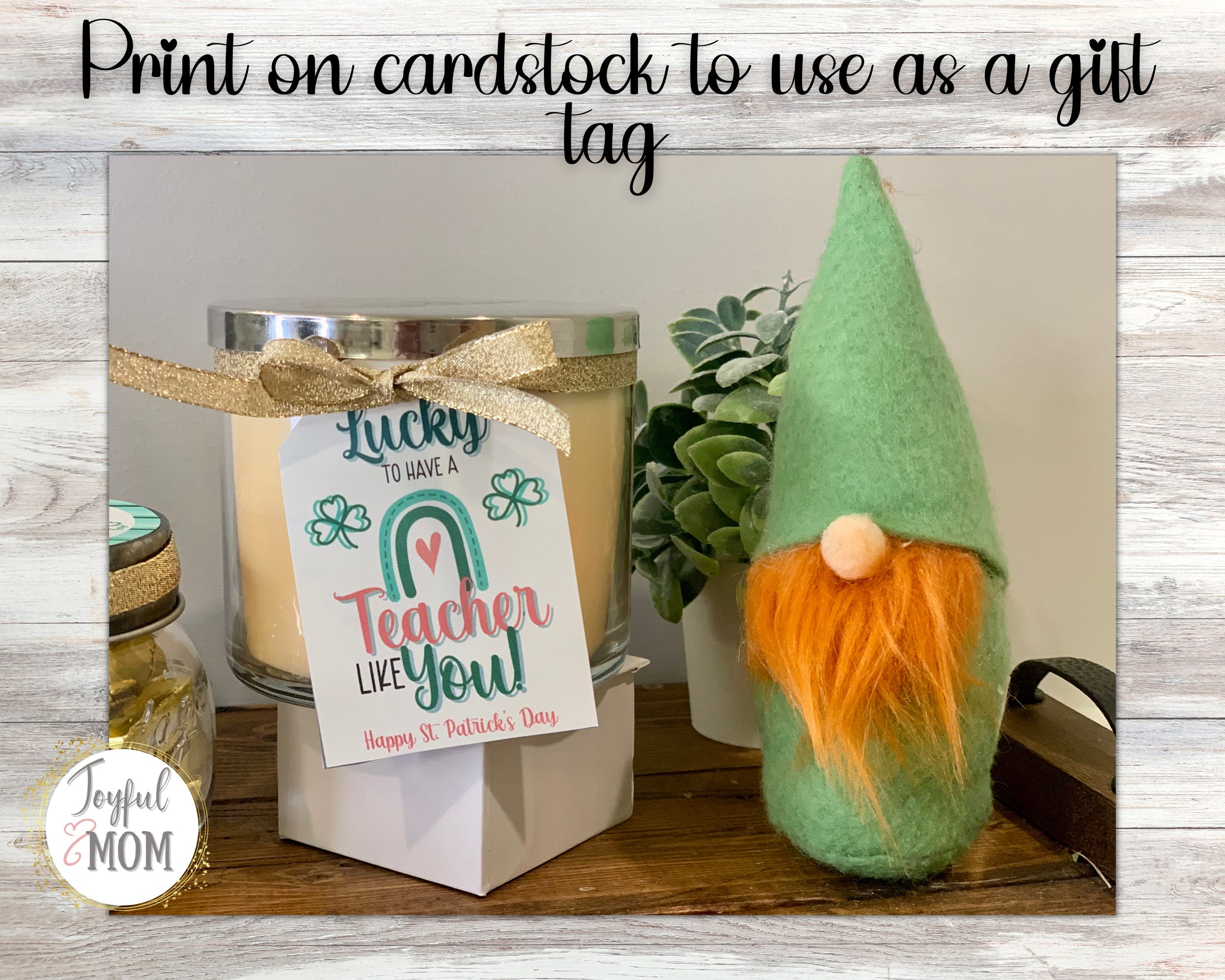 St. Patrick's Day Gift Tag, Printable St. Patrick's Day Tag, Teacher ...