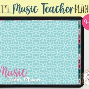Music Teacher Digital Planner | Digital Planner for Music Teachers ...