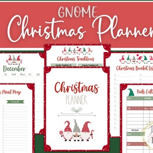 Gnome Christmas Planner Printable | Printable Christmas Planner ...
