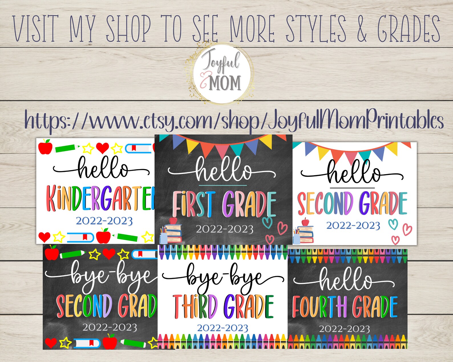 Hello Kindergarten First Day of School Printable Sign First - Etsy