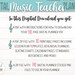 Music Teacher Digital Planner Digital Planner for Music Teachers Dated ...