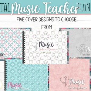 Digital Music Teacher Planner K- 6th Grade| Digital Planner for Music ...