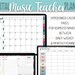 Digital Music Teacher Planner K 6th Grade Digital Planner for Music ...