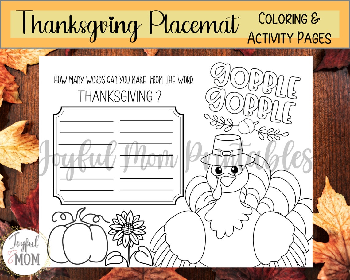 Thanksgiving Games | Thanksgiving Coloring and Activity Pages | Bundle ...