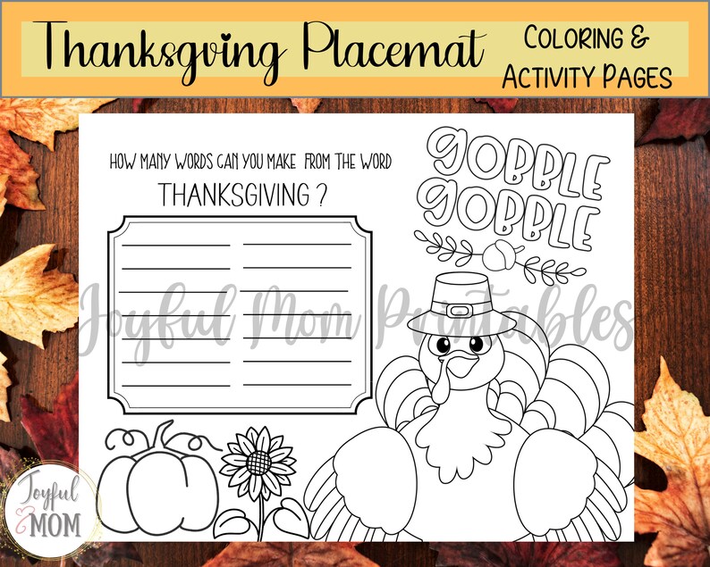 Thanksgiving Games | Thanksgiving Coloring and Activity Pages | Bundle ...