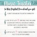 Digital Music Teacher Planner K 6th Grade Digital Planner for Music ...