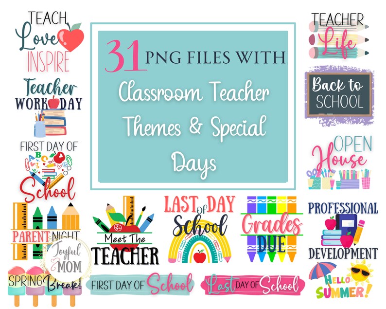 Teacher Digital Planner Stickers | Digital Planner Stickers for Teacher ...