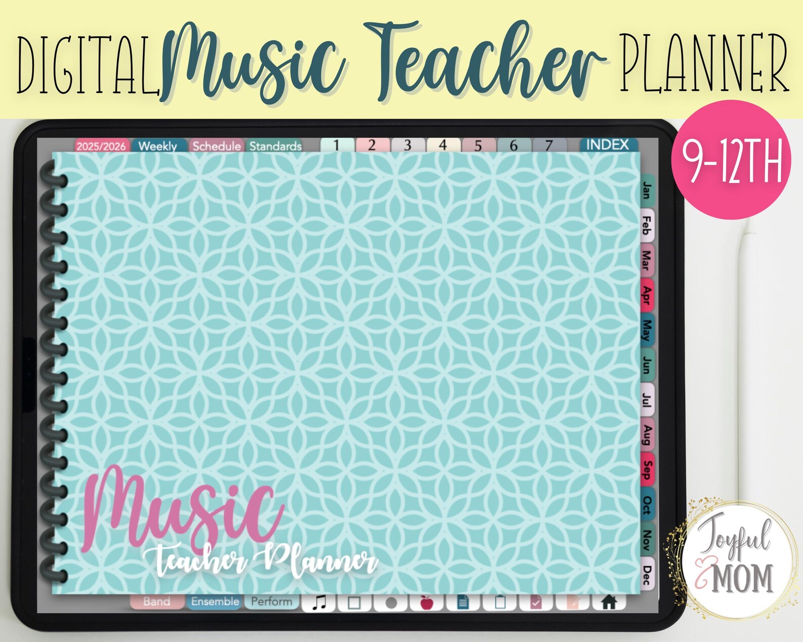Music Teacher Digital Planner | Digital Planner for Music Teachers ...