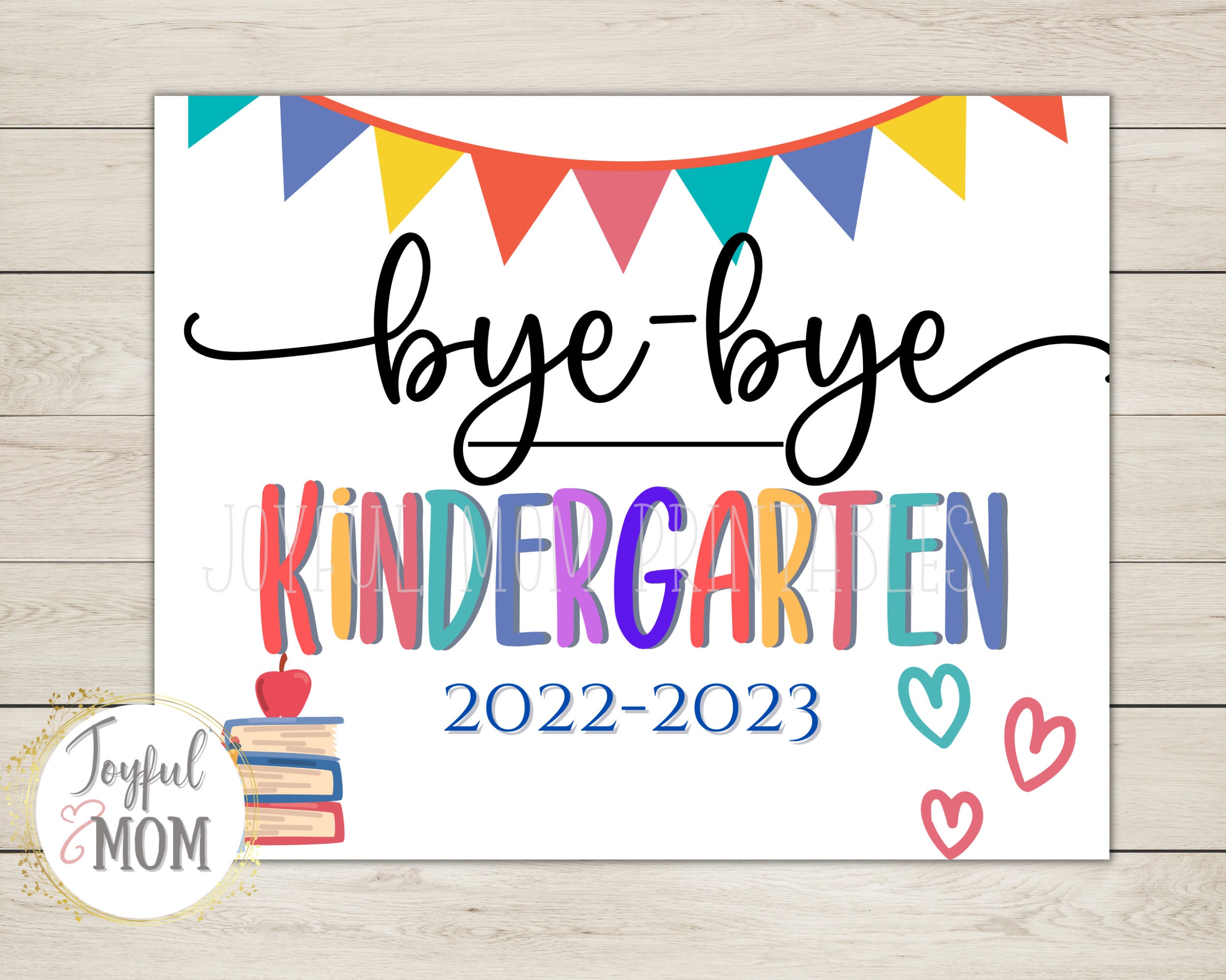 Hello Kindergarten First Day of School Printable Sign First - Etsy