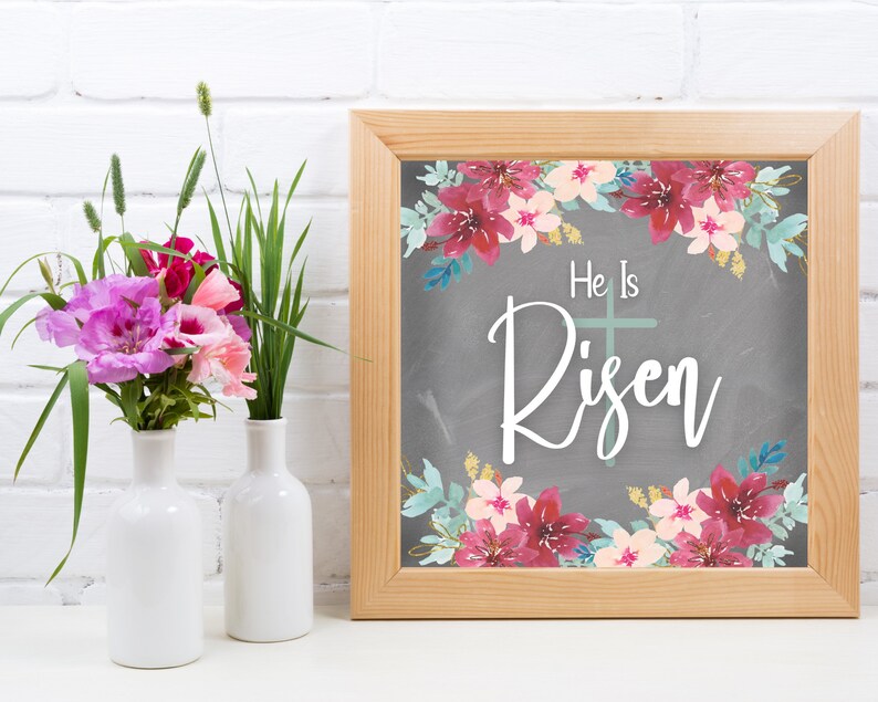 Religious Easter Digital Print Bundle| Easter Bible Wall Print Bundle ...