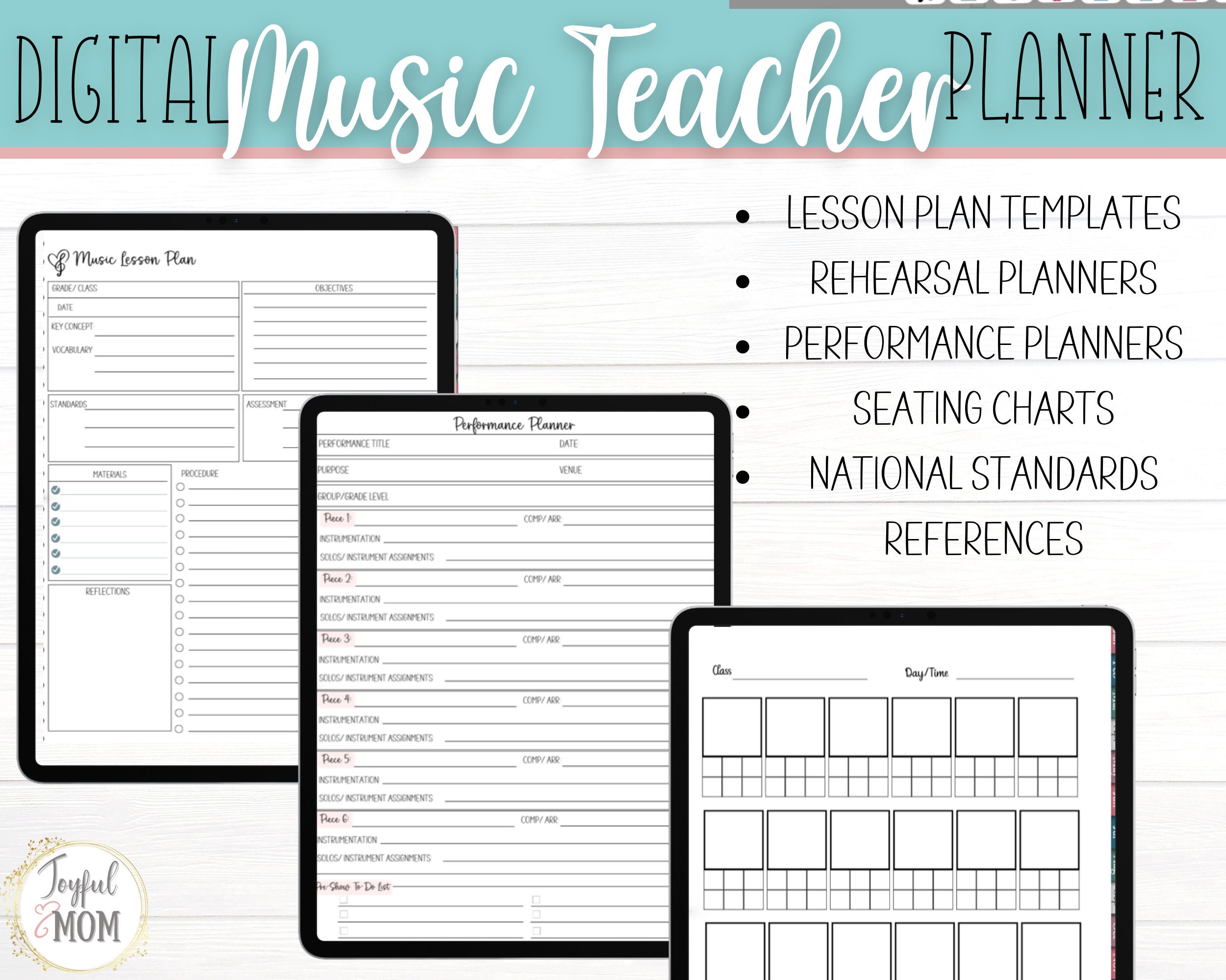 Music Teacher Digital Planner K-2nd Grade Digital Planner for Music ...