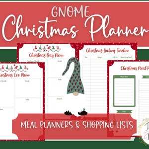 Gnome Christmas Planner Printable | Printable Christmas Planner ...