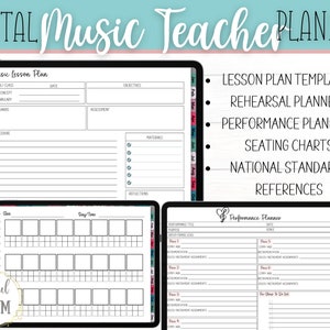 Music Teacher Digital Planner | Digital Planner for Music Teachers ...