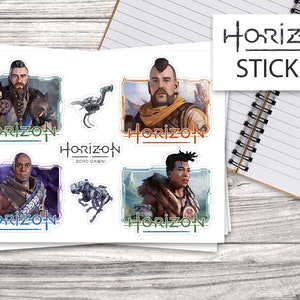 Sticker Set Horizon Zero Dawn Characters Forbidden West 4 Sticker ...