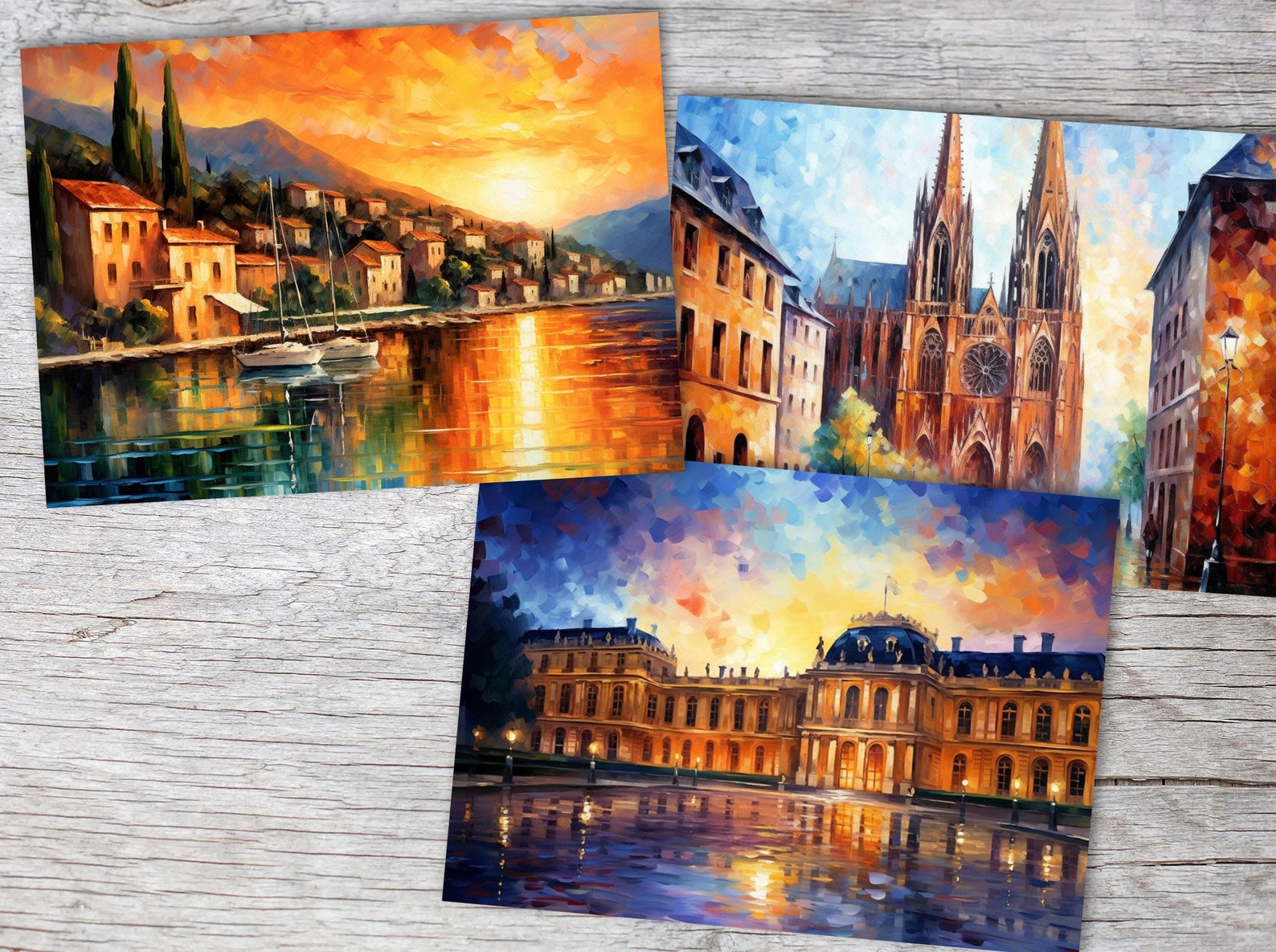 Frankreich Sehenswürdigkeiten Karten Set A6 (15 Cards) Schönes ...