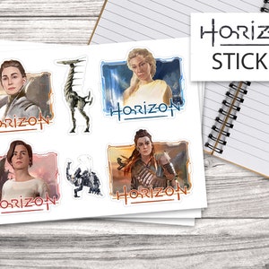 Sticker Set Horizon Zero Dawn Characters Forbidden West 4 Sticker ...
