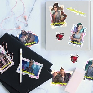 Sticker Set Cyberpunk 2077 Characters Neo Tokyo 4 Stickerbögen A6 ...