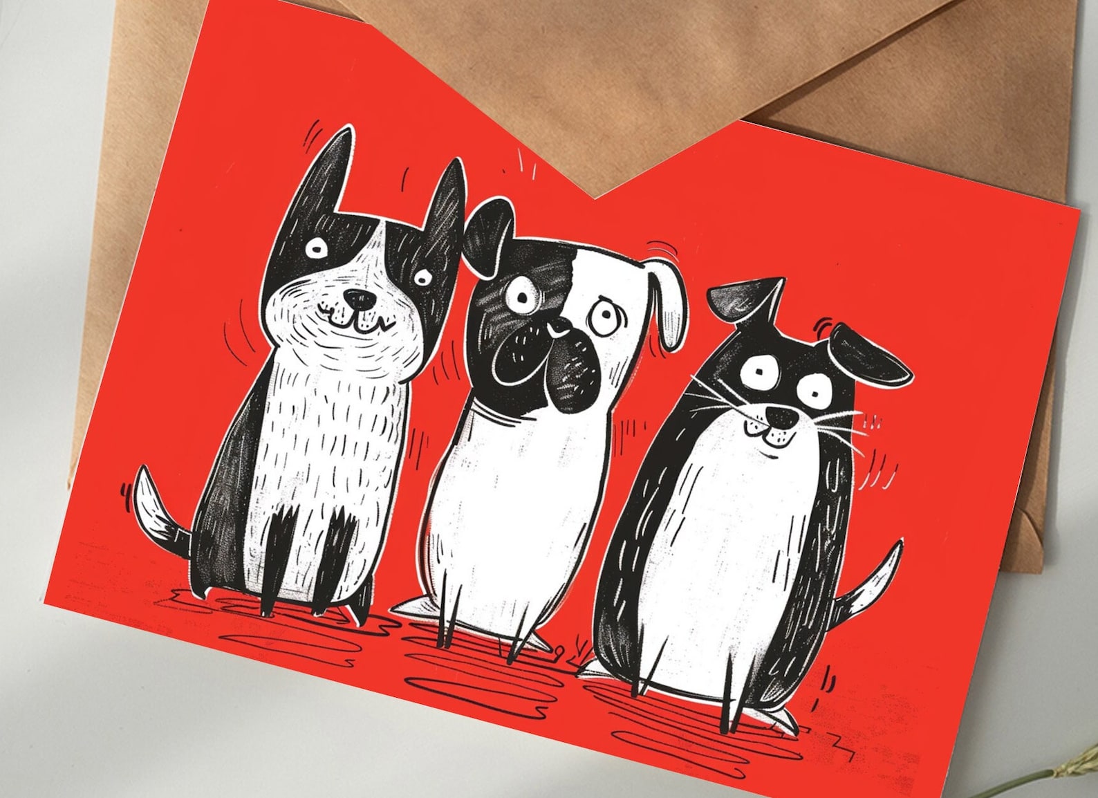 Funny Dogs and Cats Set (10 Cards) | Greeting Cards and Birthday Cards ...