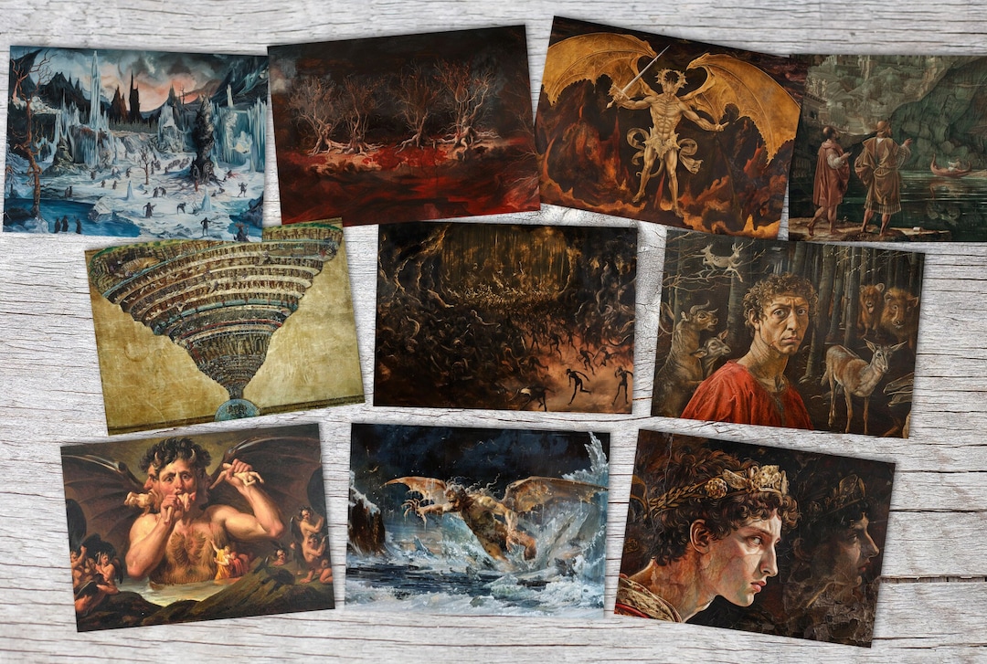 Dante's Inferno Art Card Set (10 Cards) | Artful Cards | Gift ...