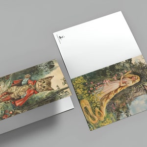 Traditional Fairy Tale Cards Set (15 Cards) | Vintage Postcards With ...