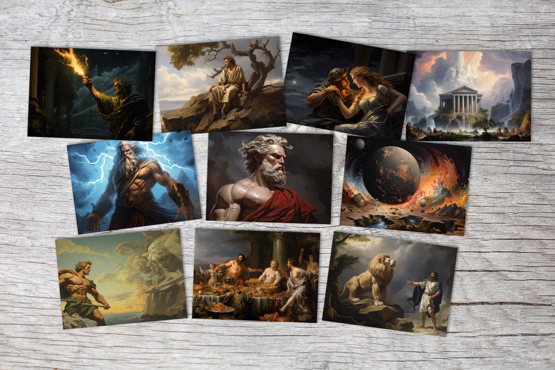 Ancient Greek Mythology as a Card Set VOL 1 (10 Cards) | Mythological ...