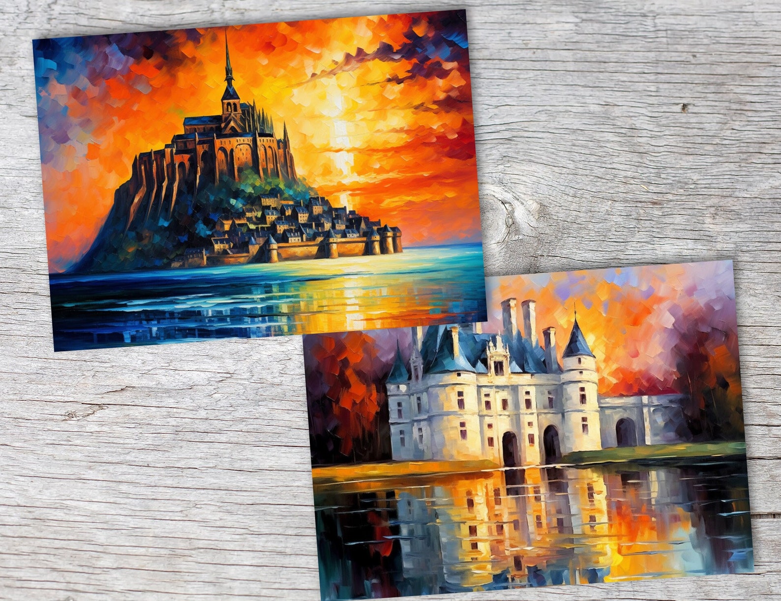 Frankreich Sehenswürdigkeiten Karten Set A6 (15 Cards) Schönes ...
