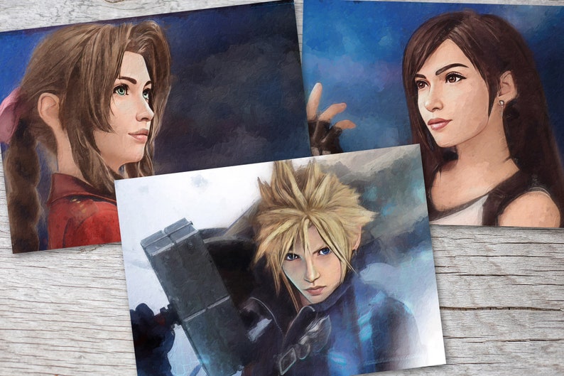 Postcards A6 Set 10 Cards Final Fantasy VII VOL 1 I Digital | Etsy