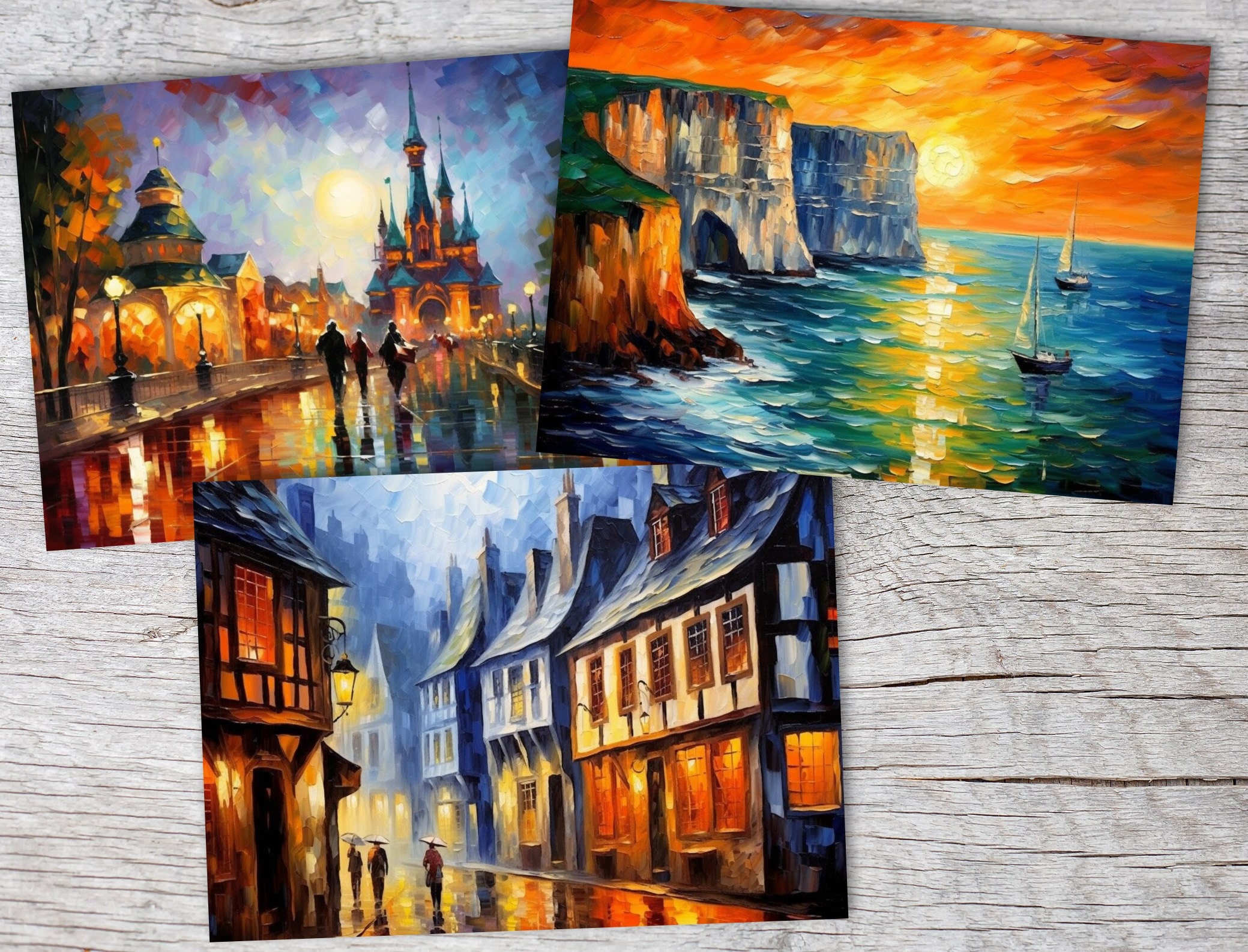 Frankreich Sehenswürdigkeiten Karten Set A6 (15 Cards) Schönes ...