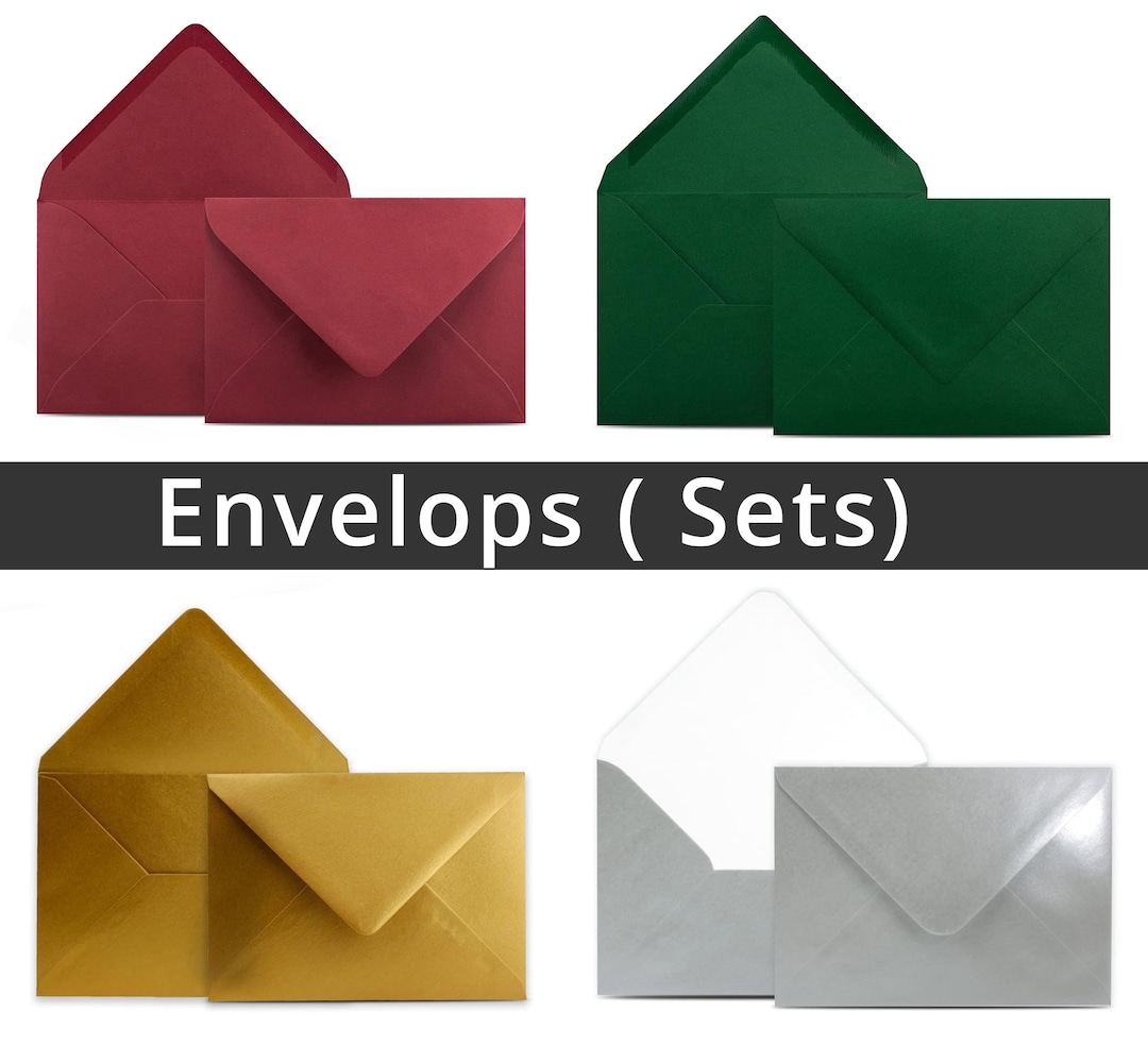 Envelopes for Postcards and Folding Cards in Different Colours I DIN C6 ...