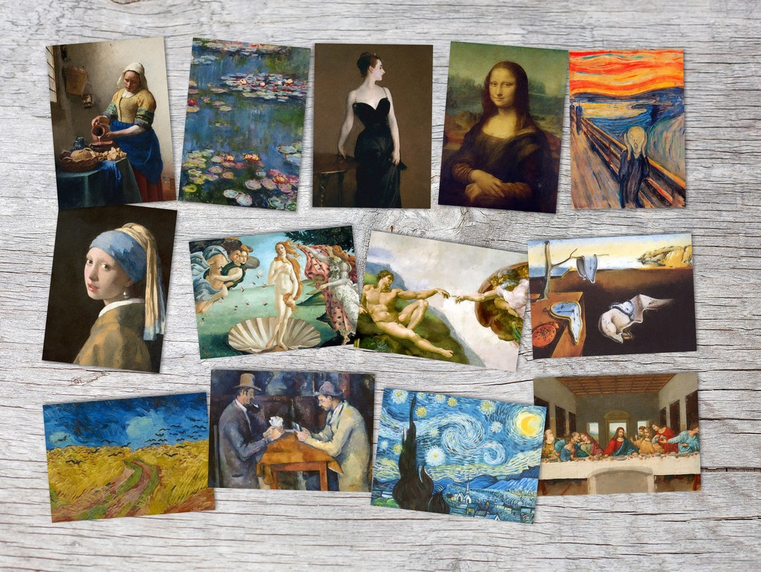 Artistic Cards in a Set (13 Cards) VOL1 | the Greatest Works of Art as ...