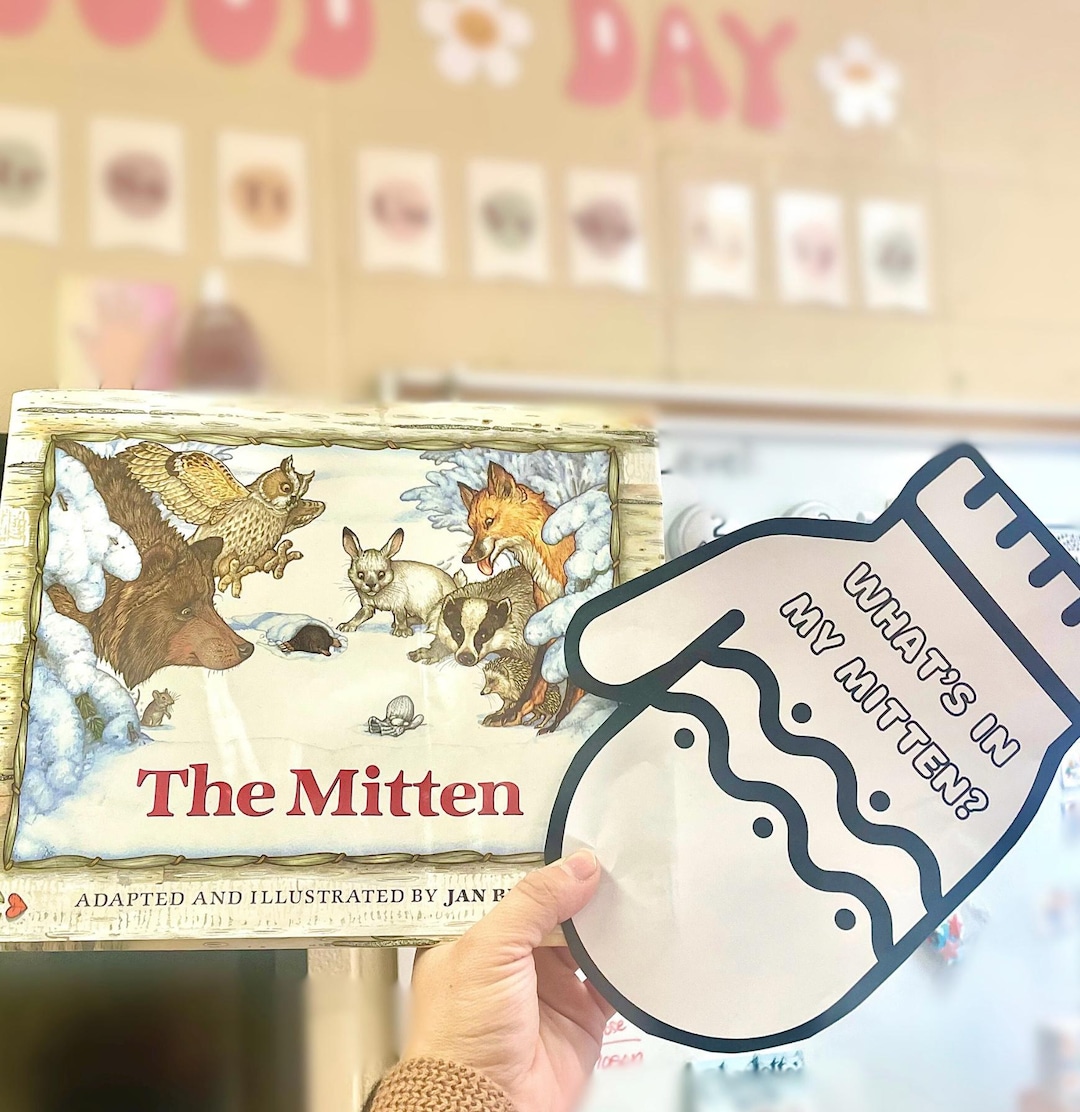 The Mitten Winter Reading Activity, What’s in My Mitten Coloring Sheet ...