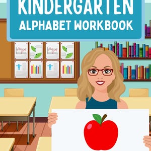 Kindergarten Alphabet Workbook, Printable Workbook. Early Finisher Book ...