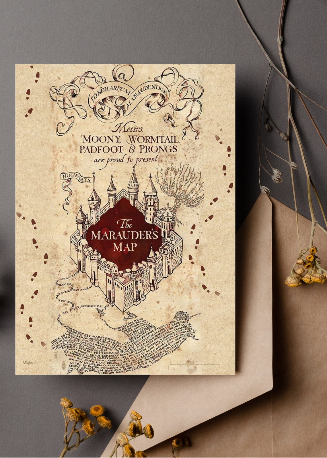 Harry Potter Birthday Invitation Template, Canva Template, Marauder’s ...