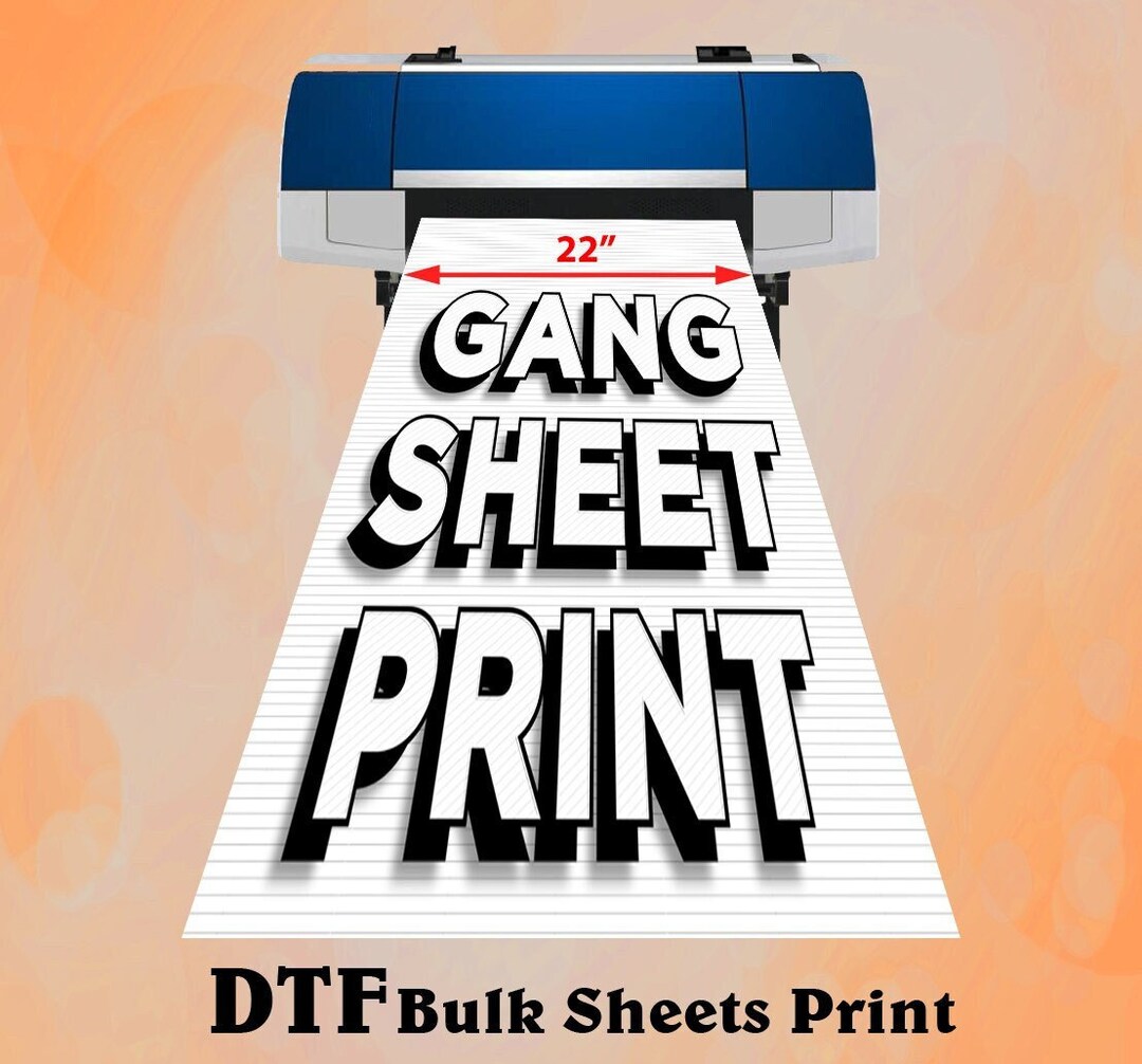 DTF Gang Sheet, Custom DTF Transfers, Wholesale Gang, Bulk DTF Sheets, Ready to Press, Direct to ...