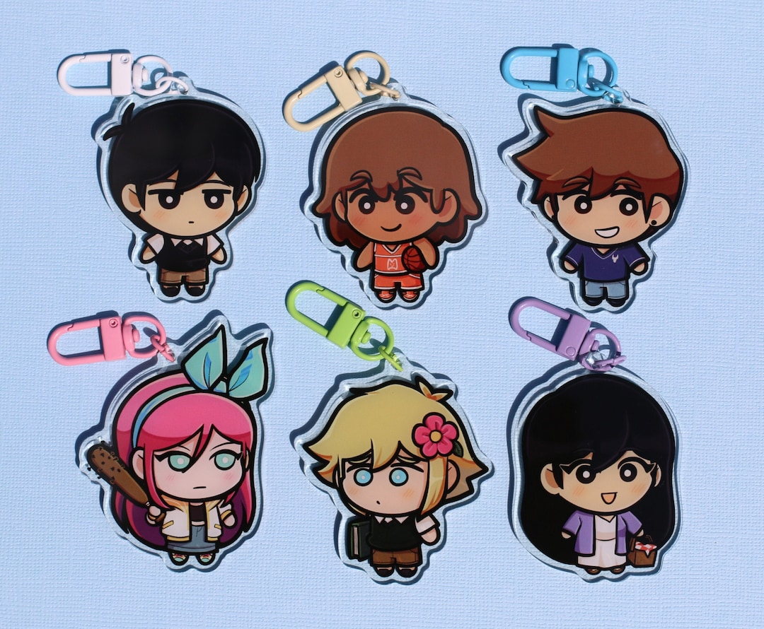 OMORI 2.5" Chibi Charms || Sunny Basil Kel Hero Aubrey Mari - Etsy