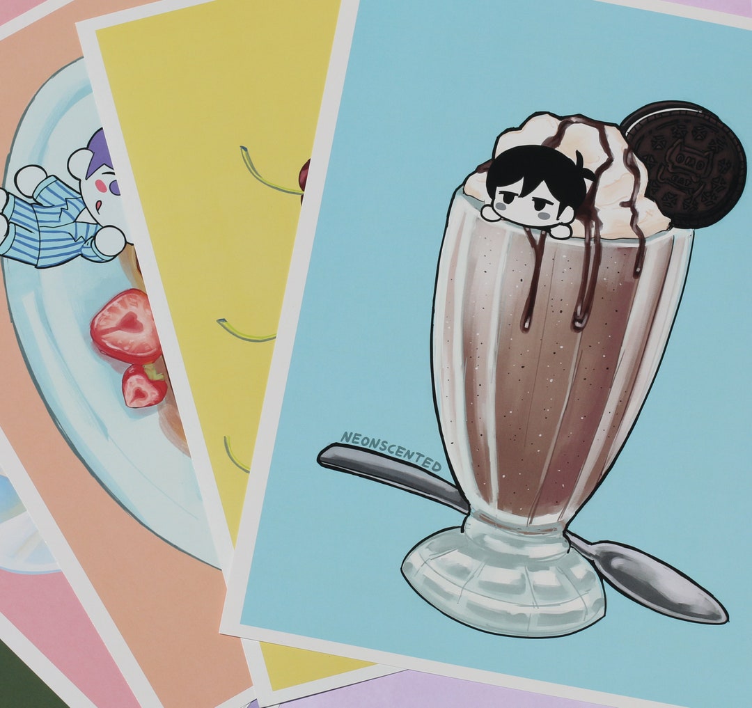 OMORI Food Prints 8.5 X 11in Omori Basil Aubrey Hero Mari Kel Headspace ...