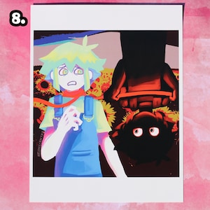 Headspace/blackspace OMORI Prints- 8.5 X 11in || Omori Basil Stranger ...