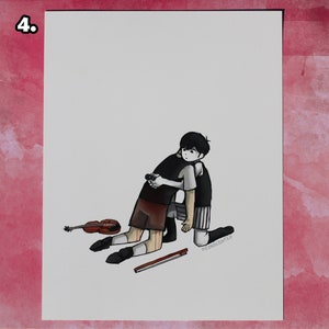 Headspace/blackspace OMORI Prints- 8.5 X 11in || Omori Basil Stranger ...