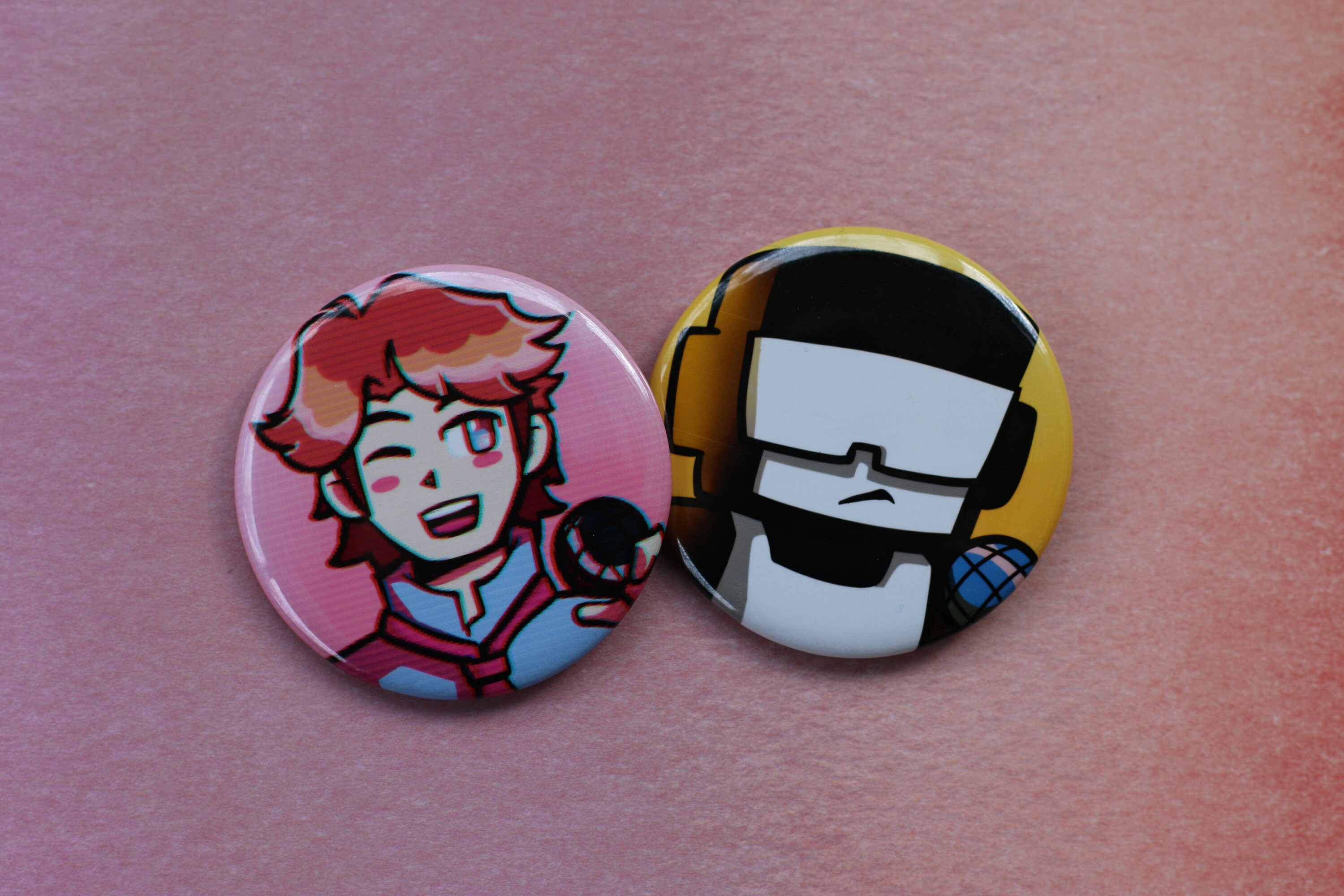 Friday Night Funkin FNF 2 Buttons BF GF Skid Pump - Etsy Denmark