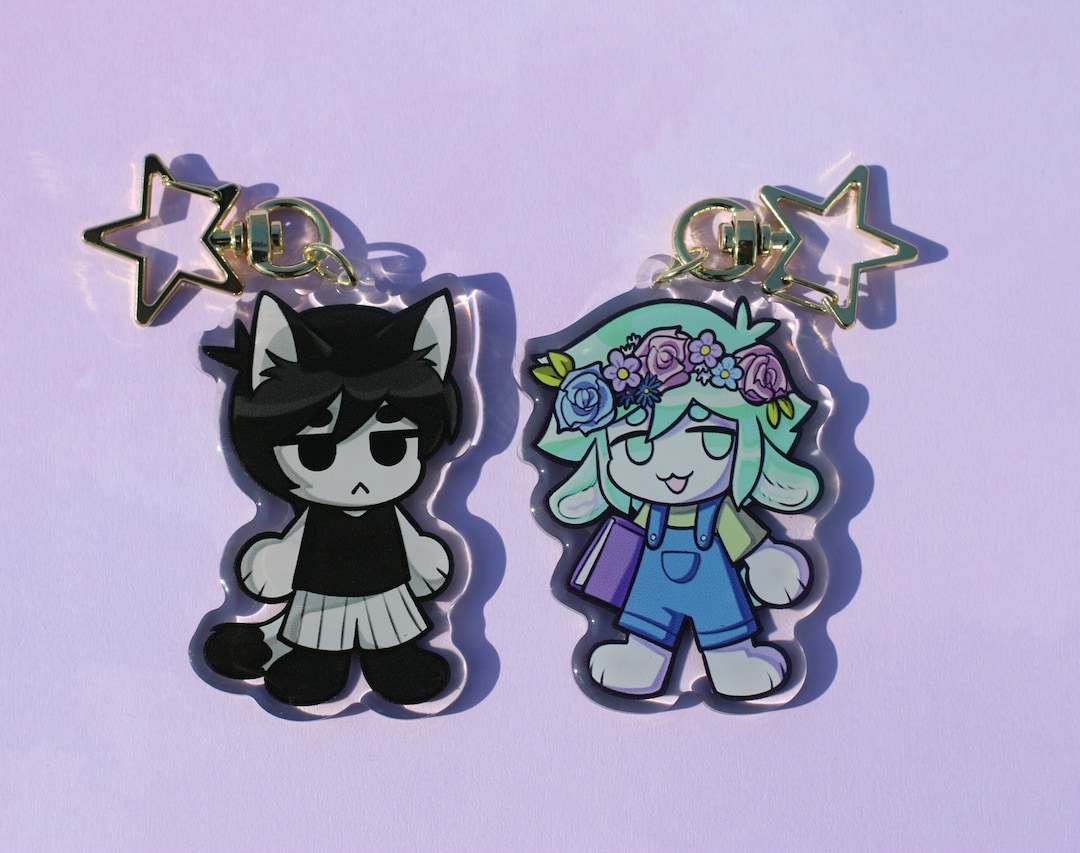 LAST CHANCE Omori Sunny & Basil 2.5" Acrylic Charms || Omori Basil ...