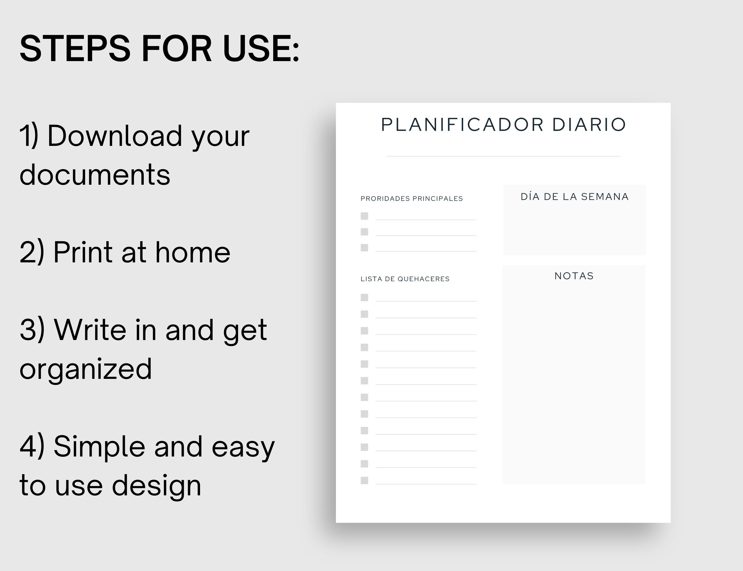 Mini Planificador Spanish Mini Planner Bundle - Etsy