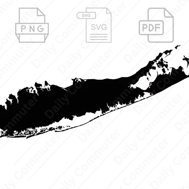 Long Island Map - Etsy