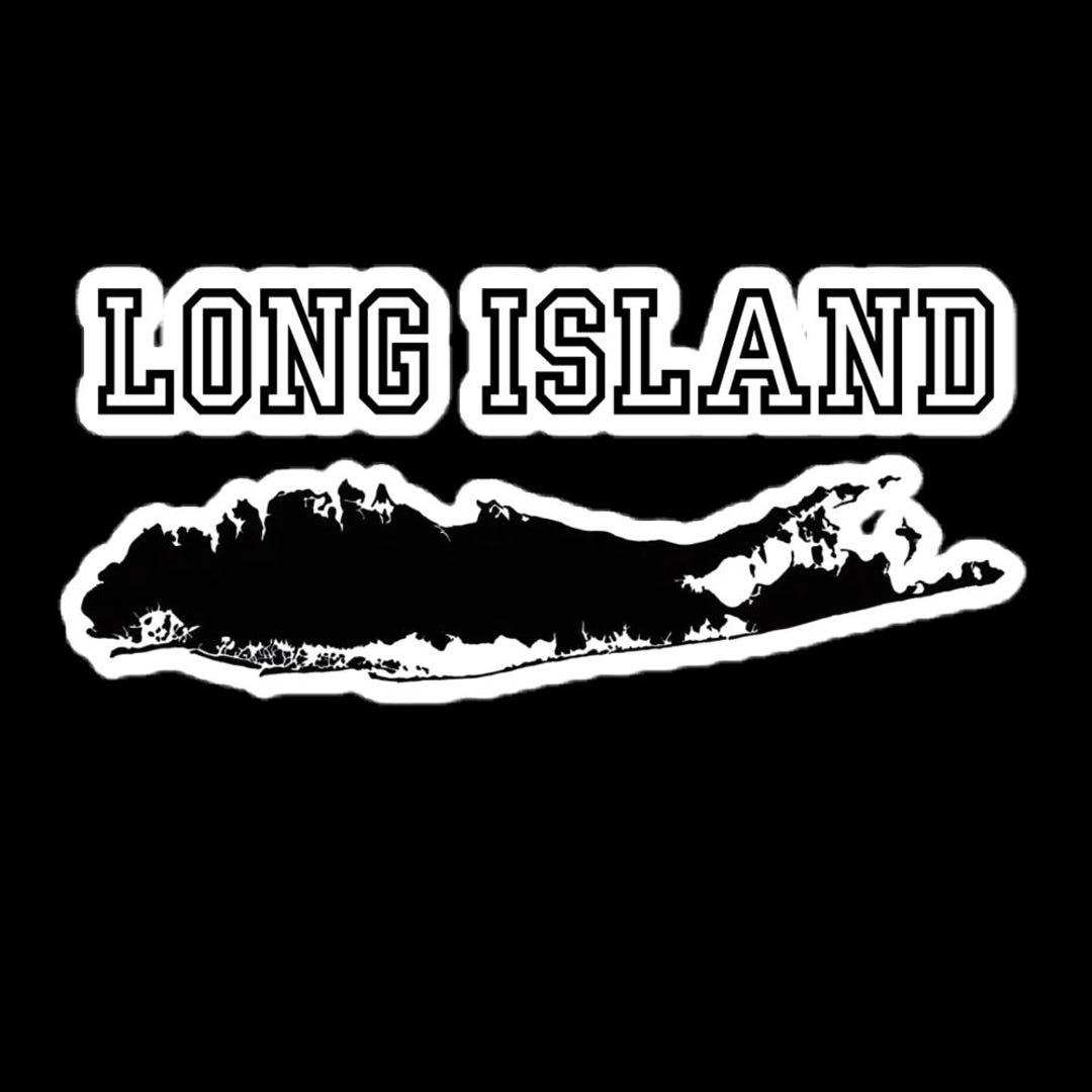 Long Island Sticker | Long Island Map Vinyl Sticker | NY Decal ...