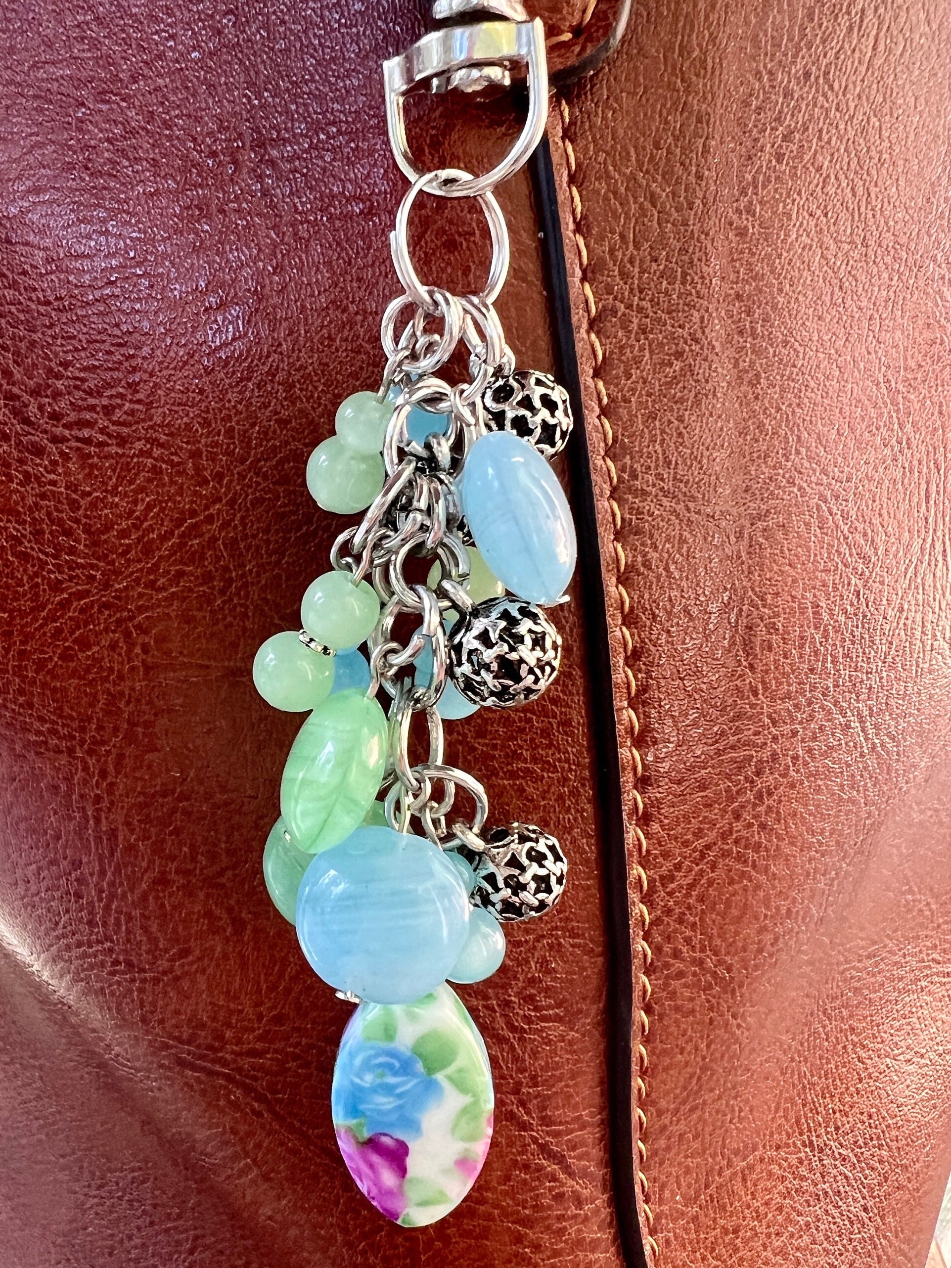 Purse Charm Backpack Charm Beaded Purse Charm Pastel - Etsy