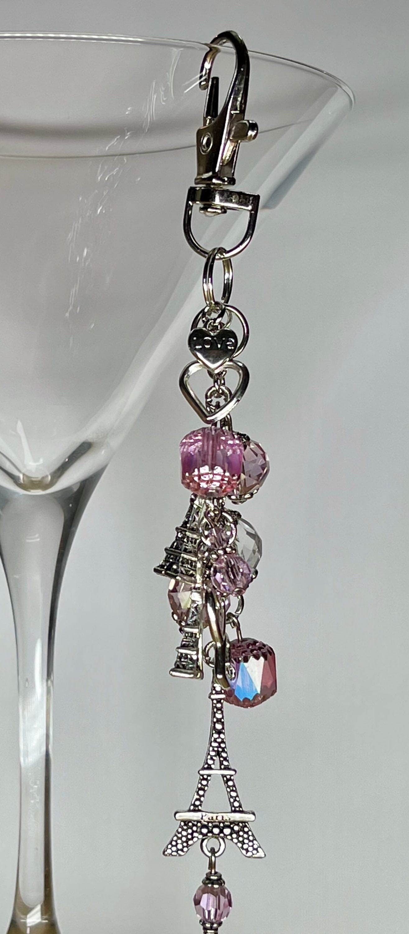 Purse Dangle Pink Purse Charm Paris Purse Charm Bag - Etsy