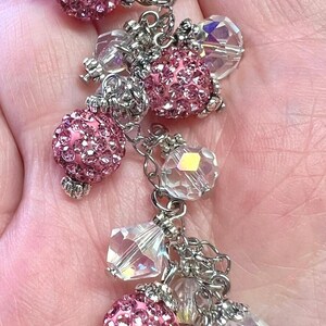 Pink Crystal AB Purse Charm: Handmade Handbag Bling - Etsy