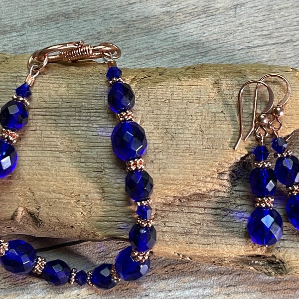 Cobalt Blue Bracelet - Etsy
