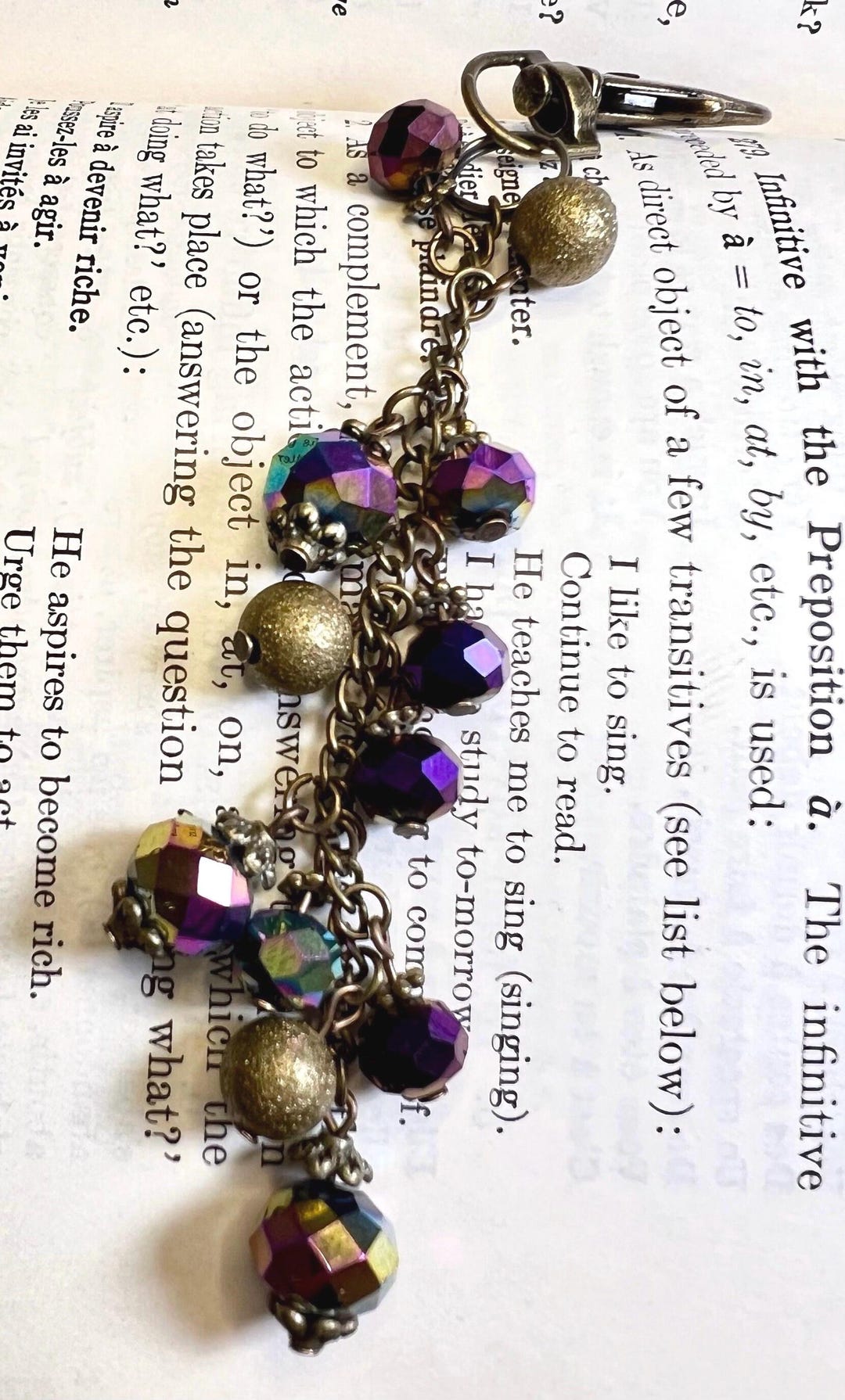 Purse Charm - Bag Charm - Handmade Purse Charm - Rainbow Beaded Jewelry ...